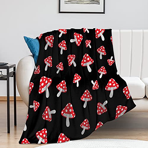 brandsonSale EFOEKY Mushroom Ultra Soft Fleece Blanket for Kids Adults Lightweight Cozy Plush Flannel Blanket for Sofa/Couch/Living Room/Bed Gift All Season Throw Blanket,50"×60"