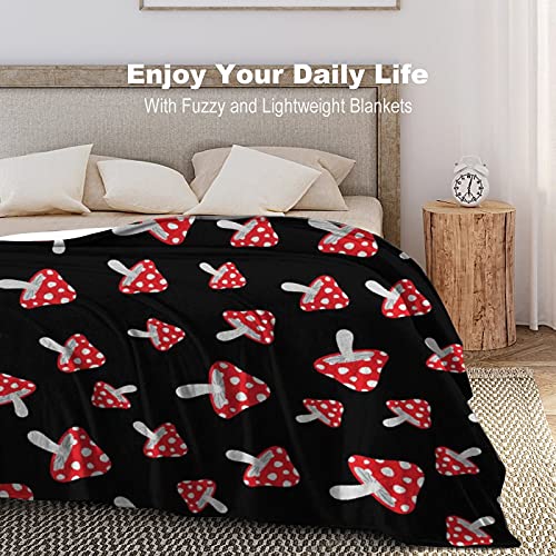 brandsonSale EFOEKY Mushroom Ultra Soft Fleece Blanket for Kids Adults Lightweight Cozy Plush Flannel Blanket for Sofa/Couch/Living Room/Bed Gift All Season Throw Blanket,50"×60"