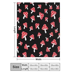 brandsonSale EFOEKY Mushroom Ultra Soft Fleece Blanket for Kids Adults Lightweight Cozy Plush Flannel Blanket for Sofa/Couch/Living Room/Bed Gift All Season Throw Blanket,50"×60"