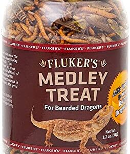 Fluker's Bearded Dragon Medley Treat Food 3.2oz - Includes Attached DBDPet Pro-Tip Guide