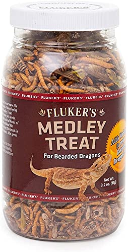 Fluker's Bearded Dragon Medley Treat Food 3.2oz - Includes Attached DBDPet Pro-Tip Guide