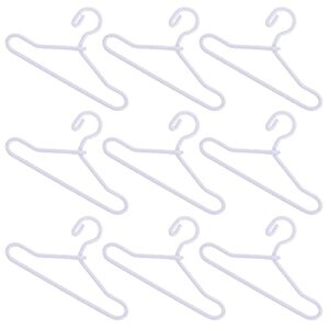 vicasky mini doll hanger 50pcs mini doll clothes hanger white tiny clothing dress gown hanger miniature clothes hanger hanging dress closet accessories 4x2. 2cm white little hangers