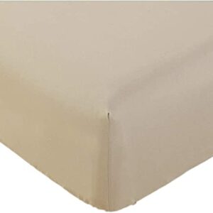 Fitted Bottom Sheet Twin XL 1000 Series 16'' Fitted Sheet Twin XL Size 39'' x 80'' Wrinkle Free Taupe Egyptian Cotton Twin XL Fitted Sheet