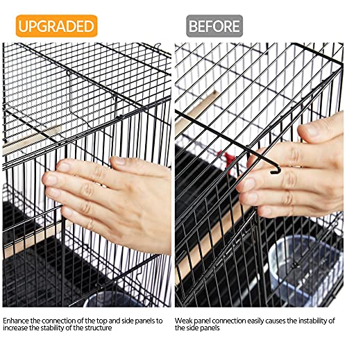 Yaheetech 30'' Length Flight Bird Cage Iron Flight Parrot Cage for Small Parrots Parakeets Cockatiels Budgies Conures Quaker Parrot