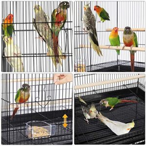 Yaheetech 30'' Length Flight Bird Cage Iron Flight Parrot Cage for Small Parrots Parakeets Cockatiels Budgies Conures Quaker Parrot