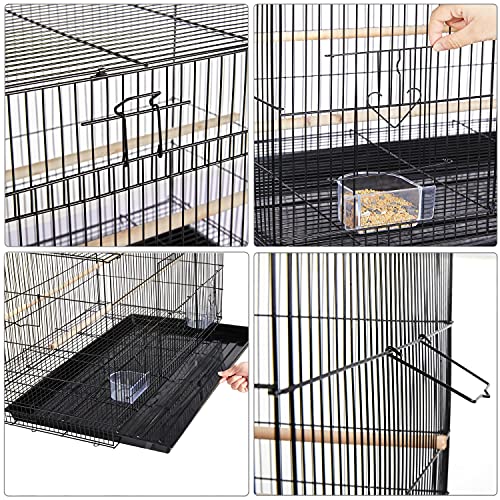 Yaheetech 30'' Length Flight Bird Cage Iron Flight Parrot Cage for Small Parrots Parakeets Cockatiels Budgies Conures Quaker Parrot