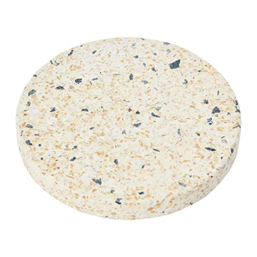 Main + Mesa Round Terrazzo Coasters, Eggshell, Set of 4