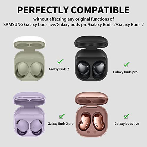 Alquar Galaxy Buds 2 Pro/Galaxy Buds 2/Galaxy Buds Pro/Galaxy Buds Live Case,Cute Game Controller Design Silicone Cover Compatible with Samsung Buds 2 Pro/Buds 2/Buds Pro/Buds Live for Girls Boys(PS5)