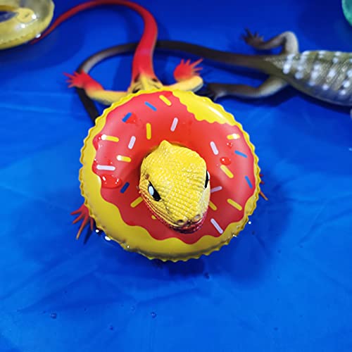 Wxbzbhwxc Small Animal Swimming Ring 3.74 Inch Reptile Amphibians Pool Float Bath Collar Ring for Lizard Bearded Dragon Ferret Hedgehog Hamster Squirrel Leopard Gecko 6 PCS (Randomly 5pcs)