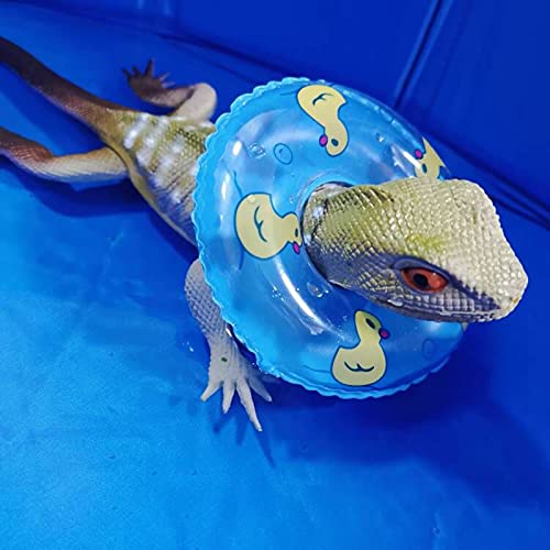 Wxbzbhwxc Small Animal Swimming Ring 3.74 Inch Reptile Amphibians Pool Float Bath Collar Ring for Lizard Bearded Dragon Ferret Hedgehog Hamster Squirrel Leopard Gecko 6 PCS (Randomly 5pcs)