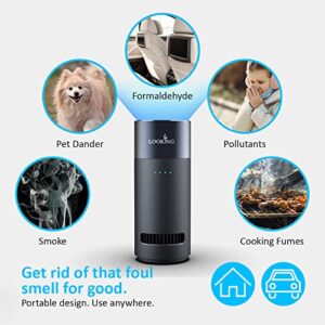 LKT Car Ozone Generator - Remove Smoke Odor from Car, Foul Smell from Bathroom, Odor Eliminator, Portable Ozone Machine, Air Purifier Deodorizer for Home, Office, Smoke, Car, Pet etc.