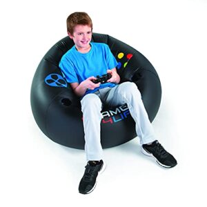 tribello inflatable video gaming chair for kids, teens cool game chair ,xbox chair, perfect for game rooms,video games or relaxing, family movie nights,dorms, parties,