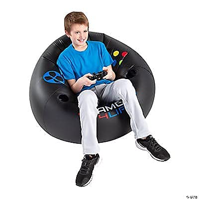 Tribello Inflatable Video Gaming Chair for Kids, Teens Cool Game Chair ,Xbox Chair, Perfect for Game Rooms,Video Games or Relaxing, Family Movie Nights,Dorms, Parties,