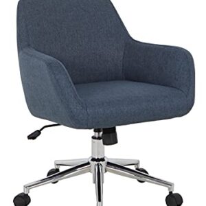 JC Home Texas Office Desk Chair, Small, Navy