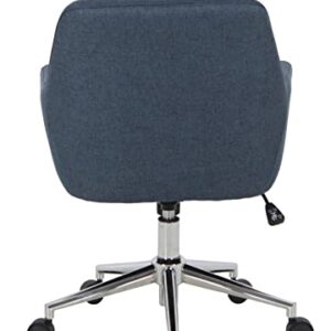 JC Home Texas Office Desk Chair, Small, Navy