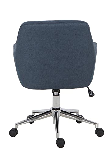 JC Home Texas Office Desk Chair, Small, Navy