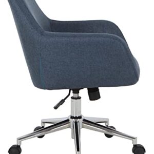 JC Home Texas Office Desk Chair, Small, Navy