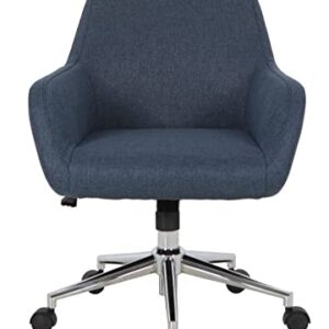 JC Home Texas Office Desk Chair, Small, Navy