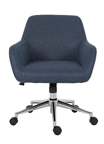 JC Home Texas Office Desk Chair, Small, Navy