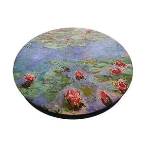 Monet's Water Lilies Modern Art Impressionism Painting Cover PopSockets Swappable PopGrip