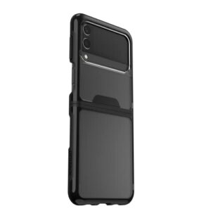 otterbox symmetry series flex case for galaxy z flip3 5g - black crystal