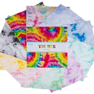 Tie Dye 10" Stacker 42 10-inch Squares Layer Cake Riley Blake Designs 10-11230-42