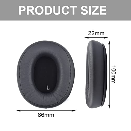 Replacement Ear Pads Compatible with Audio-Technica ATH-SR9 ATH-DSR9BT ATH-DSR7BT Headphones Ear Cushions, Headset Earpads, Soft Protein Leather Headset Ear Covers Cups