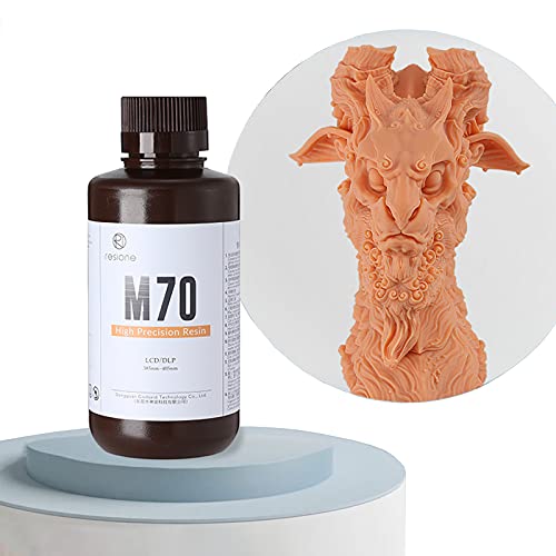 RESIONE 3D Printer Resin, M70 405nm UV-Curing Resin Rigid Standard Photopolymer Resin with High Precision and Low Odor for LCD MSLA 3D Printing (500)