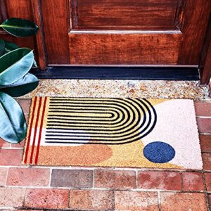 Main + Mesa Geometric Coir Doormat