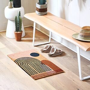 Main + Mesa Geometric Coir Doormat