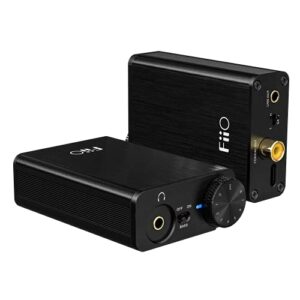 fiio headphone amps portable dac usb type-c coaxial 384khz/32bit (e10k-tc black)