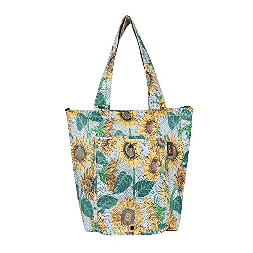 Sachi Heavy Duty Leak Proof Market Tote (Large, Sunflower)