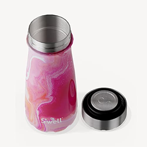 S'well Stainless Steel Traveler Travel Mug - 16 Fl Oz - Rose Agate - Triple-Layered Vacuum-Insulated Containers Keeps Drinks Cold for 24 Hours and Hot for 12 - BPA-Free Travel Water Bottle