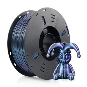 voxelab 3d printer filament, 1.75mm pla multicolor filament, dimensional accuracy +/- 0.02 mm, 3d printing material 1kg/ spool, compatible with fdm 3d printer/pen (burnt titanium)