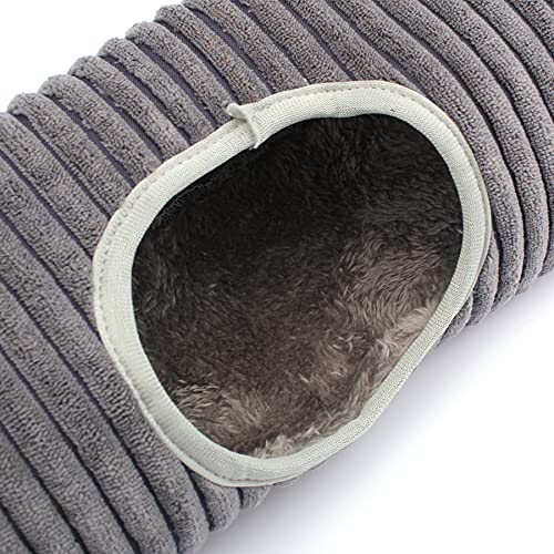 Alfie Pet - Eileen 2-Piece Set Hammock and Tunnel for Mouse, Chinchilla, Rat, Gerbil and Dwarf Hamster - Color: Grey