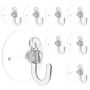 piutouyar 20pcs clear suction cup hooks 30mm plastic sucker pads transparent suckers for window wall bathroom shower kitchen hook hanger