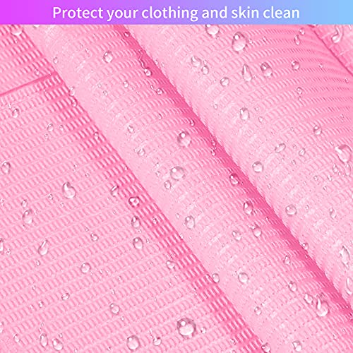 Dental Bib Disposable Pink Polyback Towel Waterproof Patient Bibs 3 Ply Tattoo Paper Napkins for Dental Clinic, Tattoo Piercing, Feeding - Soft and Fluid Resistant - 13'' x 18"