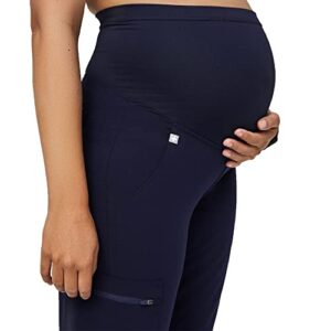 FIGS Zamora Jogger Maternity Scrub Pants for Women - Navy, Tall L