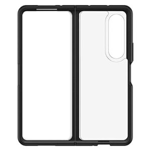 otterbox symmetry series flex case for galaxy z fold3 5g - black crystal