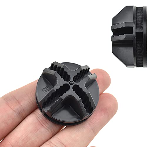 Yadaland 35mm Diameter Wire Grid Cube Connector Consistent Slots Fit Different Orientation Quick Assemble Grip Tight Organizer Black 24 Pieces for Modular Closet Panels Storage Pet Cages Shelving