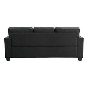 Lexicon Fernleaf Living Room Sofa, Black