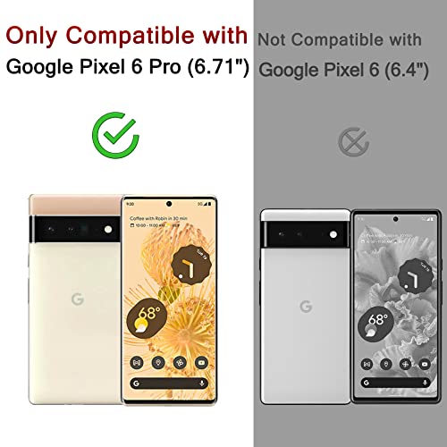 Ferilinso Designed for Google Pixel 6 Pro 5G Case, [NOT for Pixel 6] Shockproof Protective Phone Case Slim Cover, Military Grade Protection, 10X Anti-Yellowing, Clear