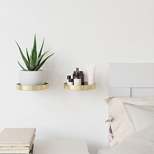 Umbra Perch Shelves, Set of 2, Brass