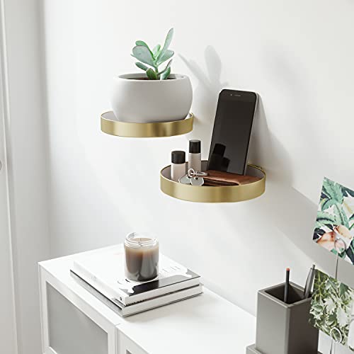 Umbra Perch Shelves, Set of 2, Brass