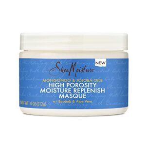 sheamoisture deep conditioning hair masque for curly, coily hair high porosity deep conditioner to fortify hair 11 oz