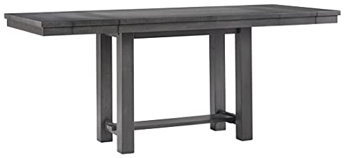 Signature Design by Ashley Myshanna Counter Height Dining Extension Table, 0, Gray