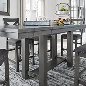 Signature Design by Ashley Myshanna Counter Height Dining Extension Table, 0, Gray