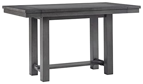 Signature Design by Ashley Myshanna Counter Height Dining Extension Table, 0, Gray