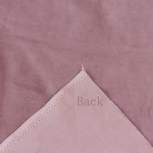 TinaKim Velvet Fabric for Upholstery Sofa Chair Cover Pillow Drapes Material (Pink, 2 Yards (58 x 72 inch))