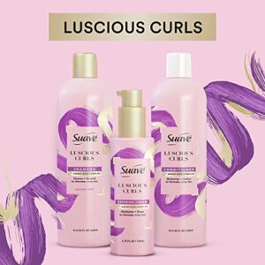 Suave Pink Luscious Curls Styling Cream Hair Cream for Luscious Curls Curl Defining Cream with Amino Acid Complex 4.75 oz